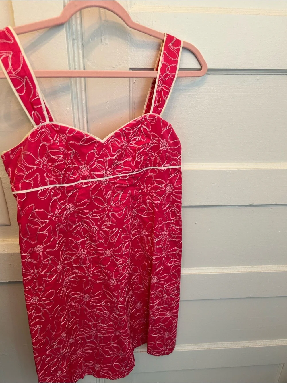 Lilly Pulitzer | Dresses | Lilly Pulitzer Shift Dress Hot Pink Cotton ...
